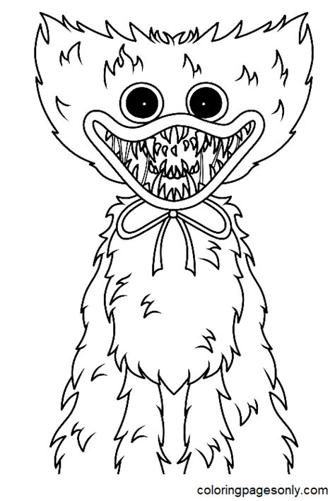 Coloriage Huggy Wuggy pour enfants imprimable Coloriages à imprimer