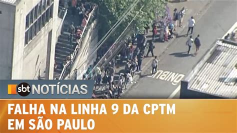 SP Falha na linha 9 da CPTM interrompe circulação de trens SBT