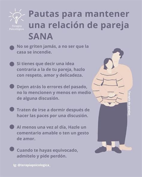 Pautas Para Una Relacion Sana Relaciones De Pareja Sanas Consejos