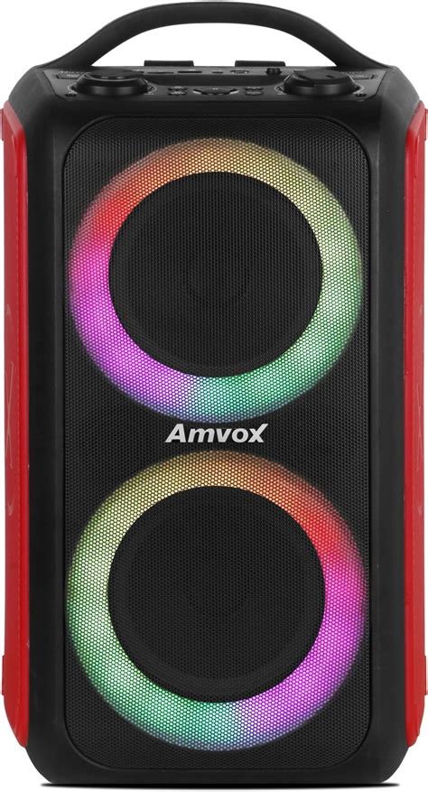 Amvox Caixa De Som Amplificada ACA 600 Bagvox Red 600W RMS Bluetooth