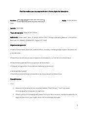 Laboratory Notebook Template Cellular Respiration Course Hero