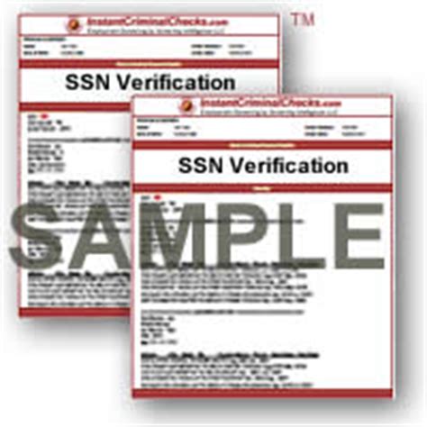 Social Security Number Verification Address History Trace