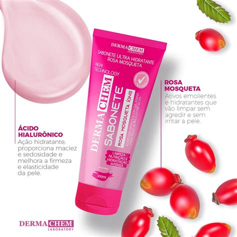 Sabonete Facial Rosa Mosqueta 100Ml Dermachem Make Lovely