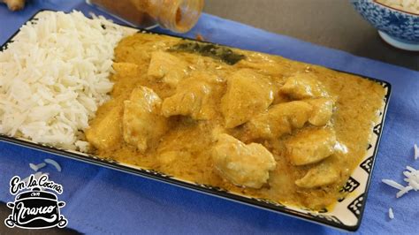 POLLO al CURRY receta fácil SUPER CREMOSO sin leche de coco ni nata