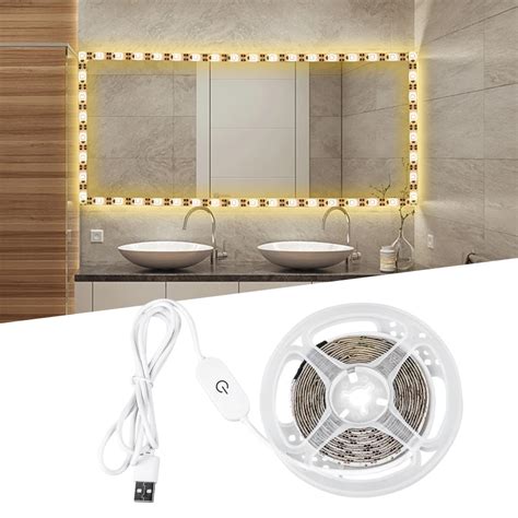 Led makyaj aynası ışık şeridi 5V USB LED esnek lamba bant tuvalet