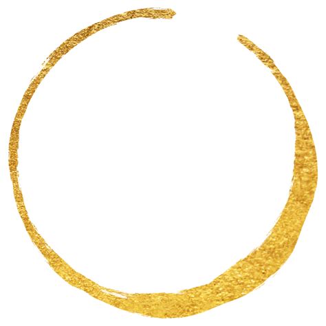 Khung hình vòng tròn trong suốt Transparent background gold circle