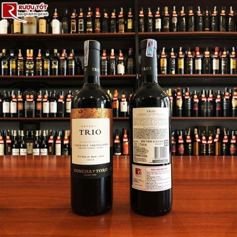 Rượu vang Chile Concha y Toro Trio Reserva Cabernet Sauvignon Cao Cấp
