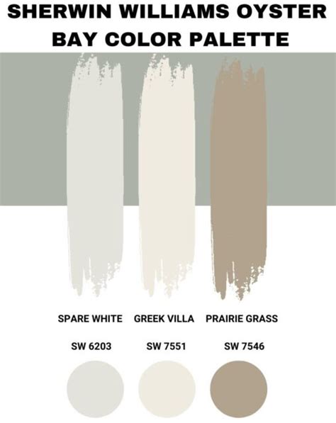 Sherwin Williams Oyster Bay Palette Coordinating Inspirations