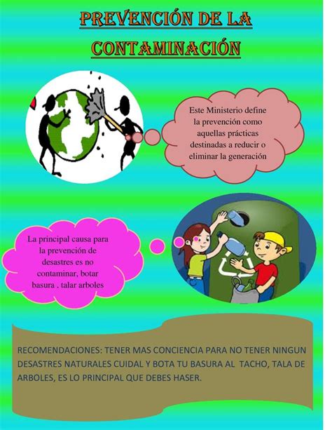 Afiche De La Contaminacion Prevención de la contaminación Desastres