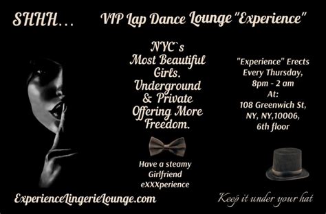 Breaking Nycs Exclusive Lap Dance Event — Book Your Spots Now By Experience Lingerie Lounge