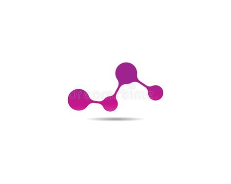 Ejemplo Del Icono Del Vector Del Logotipo De La Mol cula Ilustración