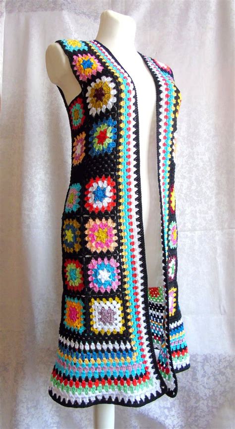 Crochet Granny Square Vest Pattern