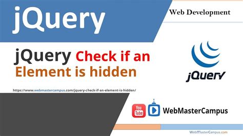 JQuery Check If An Element Is Hidden YouTube