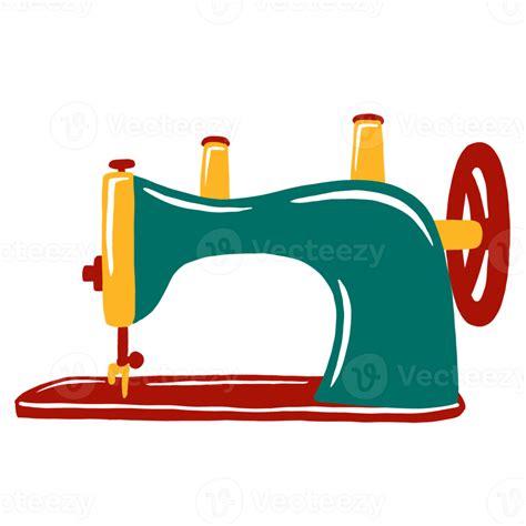Vintage Sewing Machine Illustration 9583167 PNG