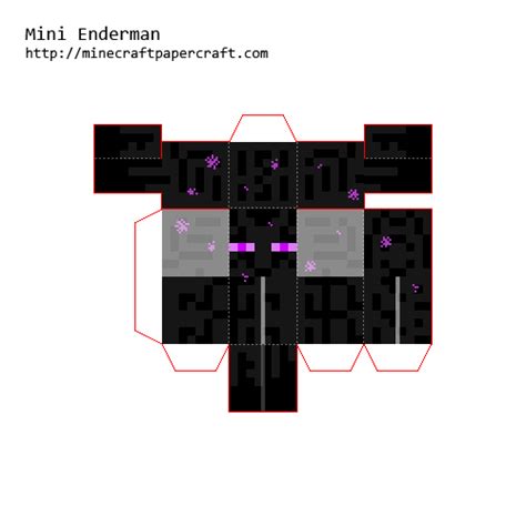 Papercraft Mini Enderman Minecraft Printables Diy Minecraft Minecraft Designs Porn Sex Picture