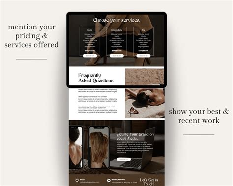 Portfolio Website Template For Social Media Manager Business Sales