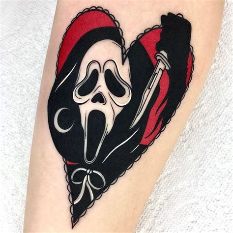 Top More Than 65 Traditional Ghostface Tattoo Best In Cdgdbentre