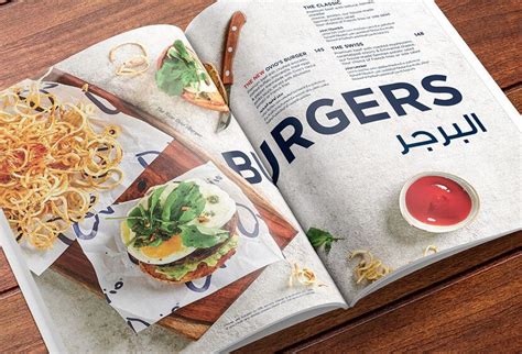 Beautiful Ovio Modern Menu With Huge Food Images Design Example Cafe