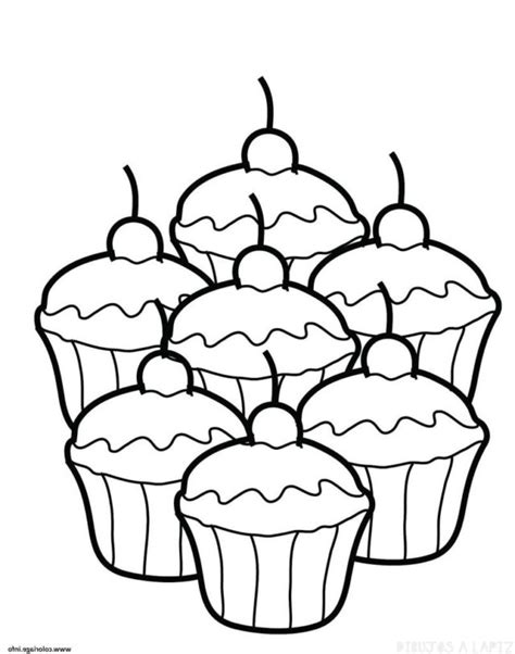 ᐈ Dibujos de PostresTOP 30Animados para colorear