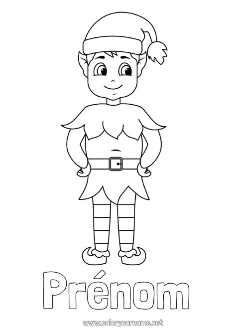 Coloriage n326 Lutins de Noël Noël Coloriages lutins