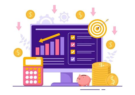 Cost Reduction Vector Illustration With Decrease Price Minimising Or