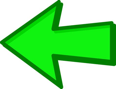 Yellow Left Arrow Clip Art