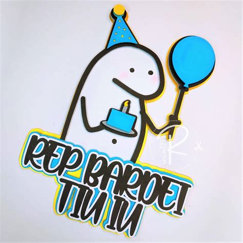 Arquivo De Corte Topo De Bolo Flork Rep Bardei Recorttes