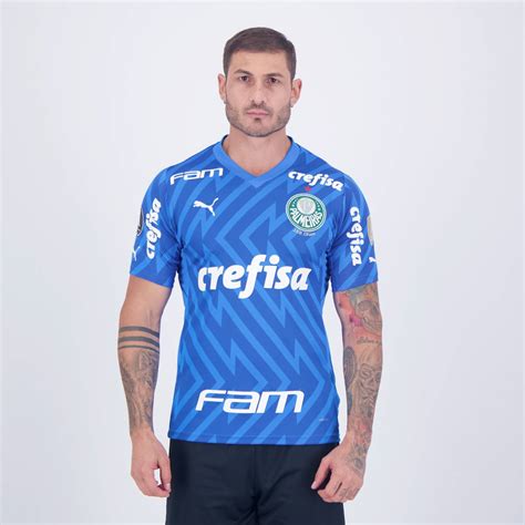 Camisa Puma Palmeiras Goleiro I 2024 Patch Libertadores FutFanatics