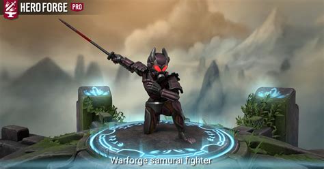 Warforge Samurai Fighter Made With Hero Forge