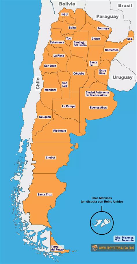 País de origen romántico Corta vida mapa de argentina con los nombres