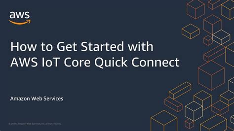 How To Get Started With Aws Iot Core Quick Connect Youtube