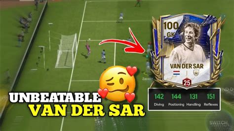 TOTY VAN DER SAR 100 OVR MAXED TOTY VAN DER SAR GAMEPLAY REVIEW