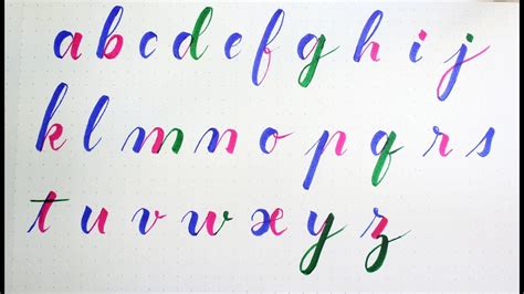 Lettering Para Principiantes Alfabeto A Trazos YouTube