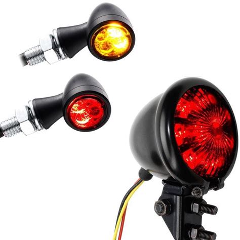 Set Clignotant LED TX1 teinté avec feu stop et feu arrière Feu