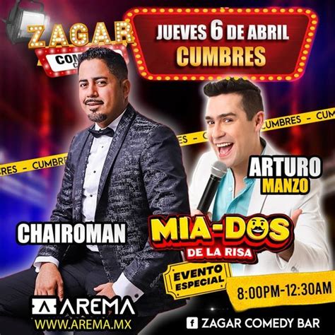 Mia Dos De La Risa En Zagar Comedy Bar Cumbres Arema Ticket