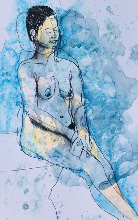 Original Drawing Nude Woman Ianmorrisart Drawings