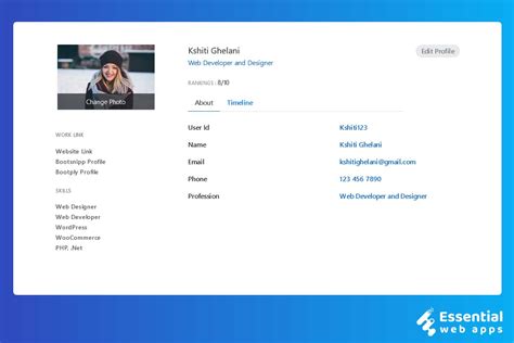 Bootstrap Profiles Latest Collection Essential Web Apps