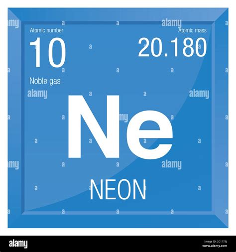 Neon Symbol Element Number Of The Periodic Table Of The Elements