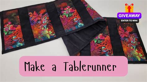 Sewing A Self Binding Quilted Table Runner Youtube