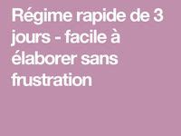 13 idées de Regime Rapide régime régime rapide pour maigrir