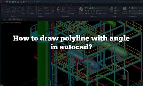 how to draw polyline with angle in autocad