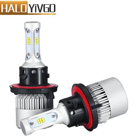 H13 9008 Car LED Headlight Bulb Hi Lo Beam CSP 8000LM 72W 6500K All In