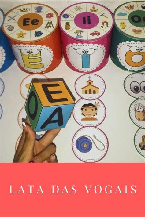 Lata Das Vogais Fichas Imagens Relacionadas As Vogais Dado