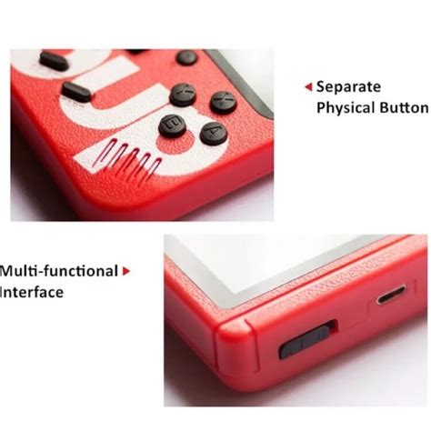 Mini Video Game Portátil Sup C 400 jogos 1 Controle para 2 jogadores