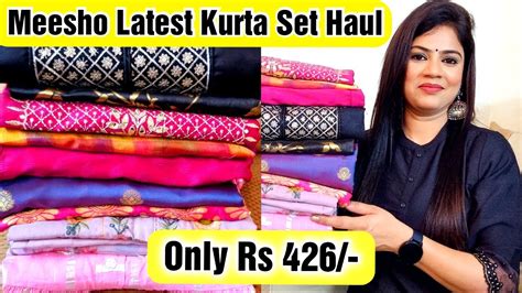 HUGE Meesho Kurta Set Haul Starting Rs 426Meesho Dresses HaulTry On