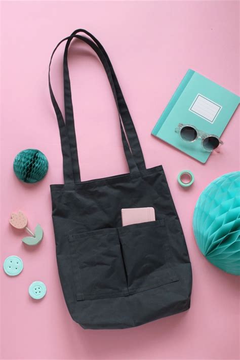 Tasche Selber N Hen Shopper Bag Mit Au Enf Chern Makerist Magazin