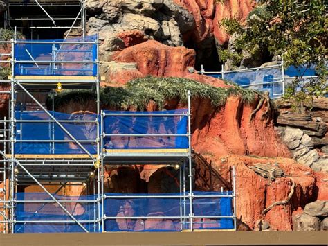 Spray Paint Marks Future Construction On Splash Mountain For Tiana S