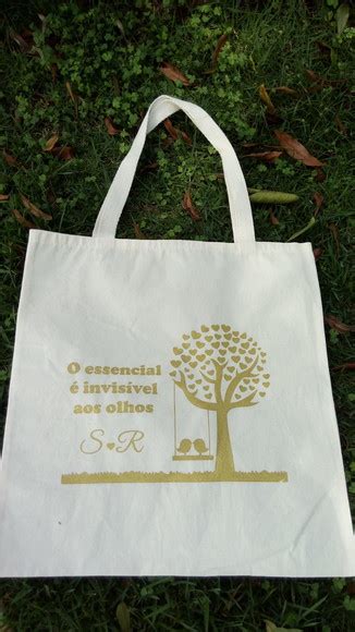 Sacola de Algodão 45x45 Personalizada no Elo7 Cherry Personalizados