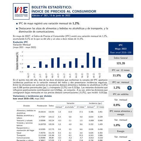 boletín índice de precios al consumidor ipc mayo 2022 pdf DocDroid