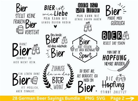 German Bier Sprüche svg png Bundle Alkohol svg drinks svg Cricut
